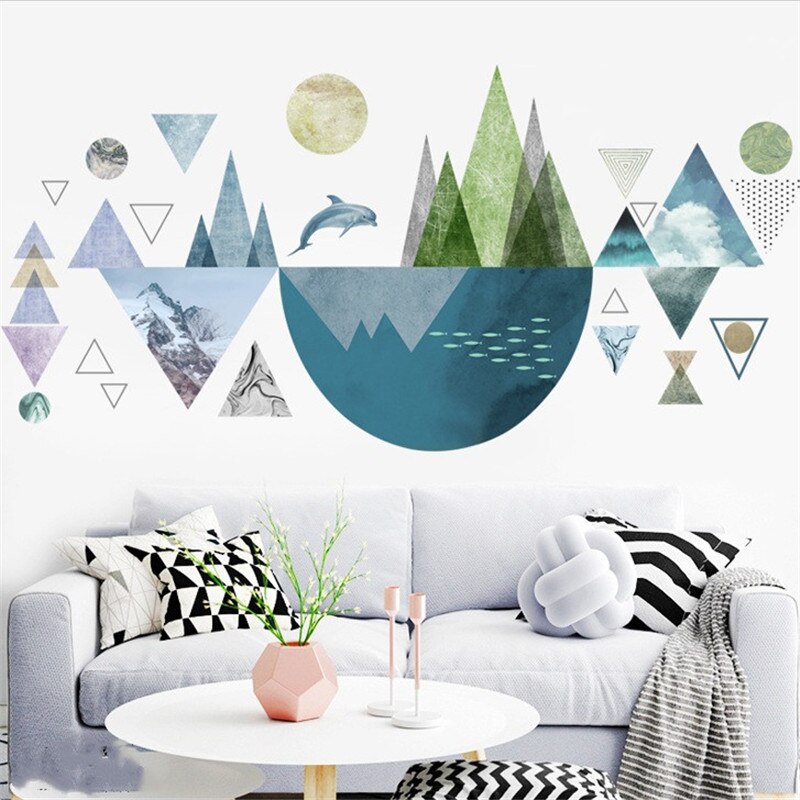 Mordern Pattern Sticker for Living Room Wall Backg... – Grandado
