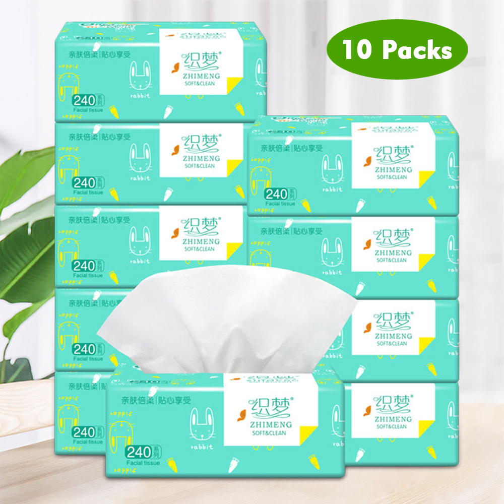 10 Packs Facial Tissues Kitchen Tissues Thickening... – Grandado