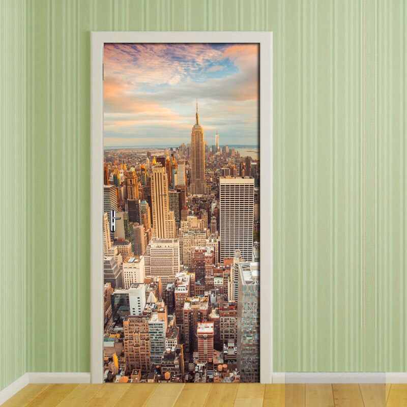 City Dusk Architectural Landscape 3D PVC Self-adhe... – Grandado