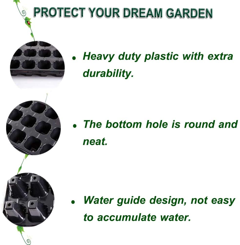 50-hole Plate Nursery Pots Plastic Cell Seed Start... – Grandado