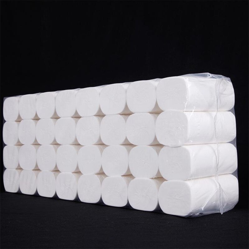 10 Rolls 4 Layer White Home Bath Paper Bath Toilet... – Grandado