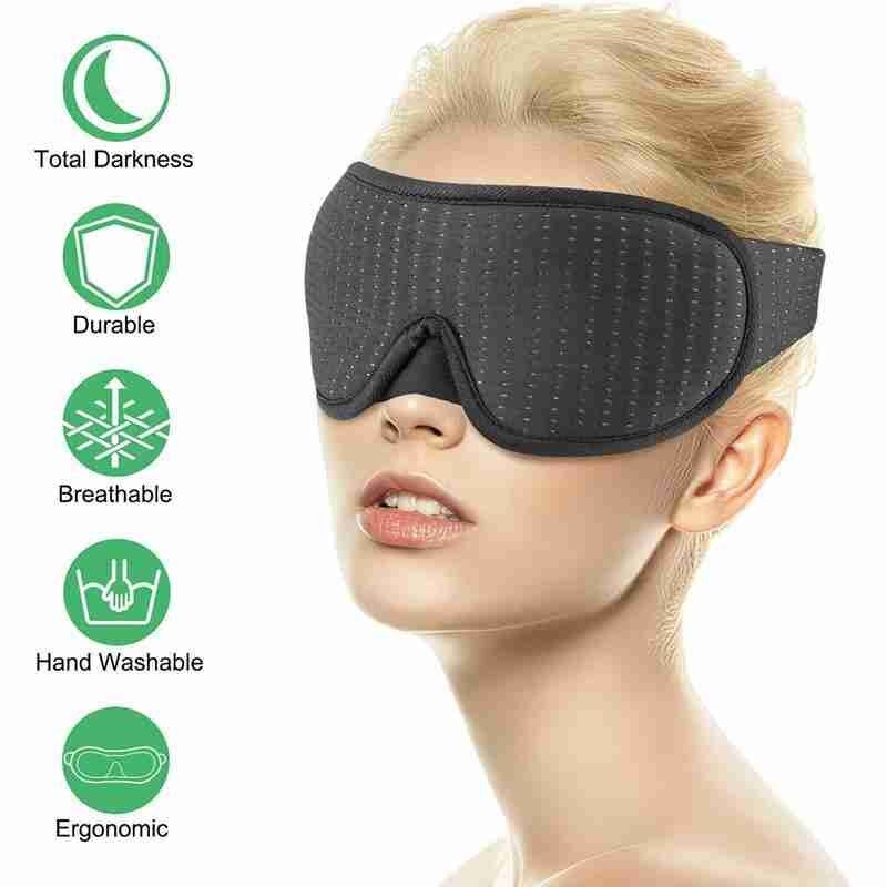 Blackout Shading Sleep Eye Mask Memory Foam Eye Ma... – Grandado