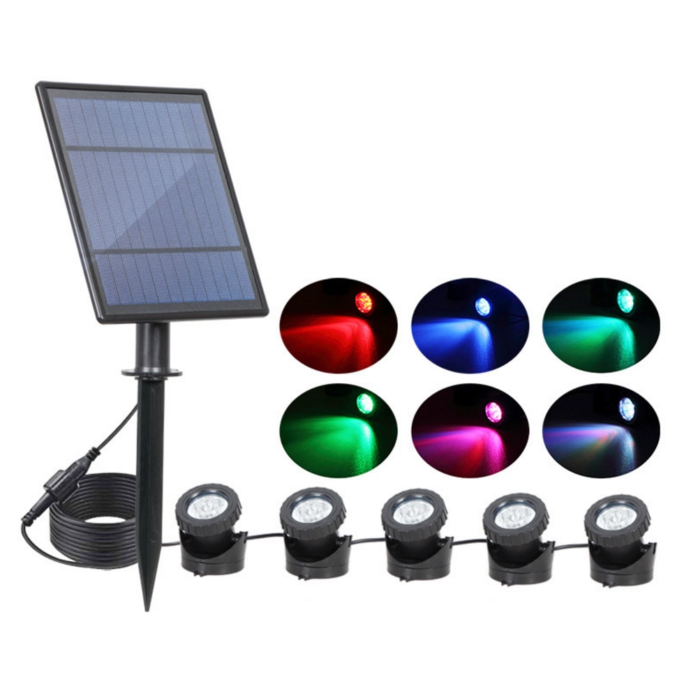 Solar LED Unterwasser Lichter Wasserdichte IP68 RG... – Vicedeal