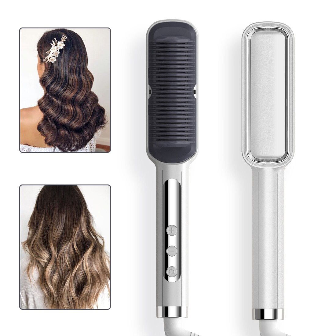 2 In 1 Haar Kam Negatieve Ionen Straight Curl Dual... – Vicedeal