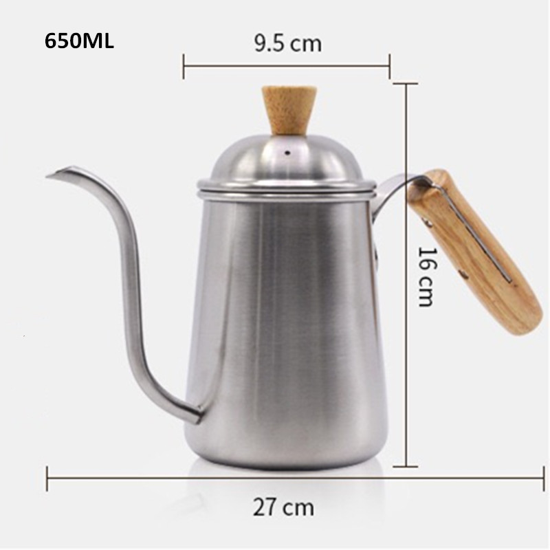 650ML Long Narrow Spout Coffee Pot 304 Stainless S... – Vicedeal