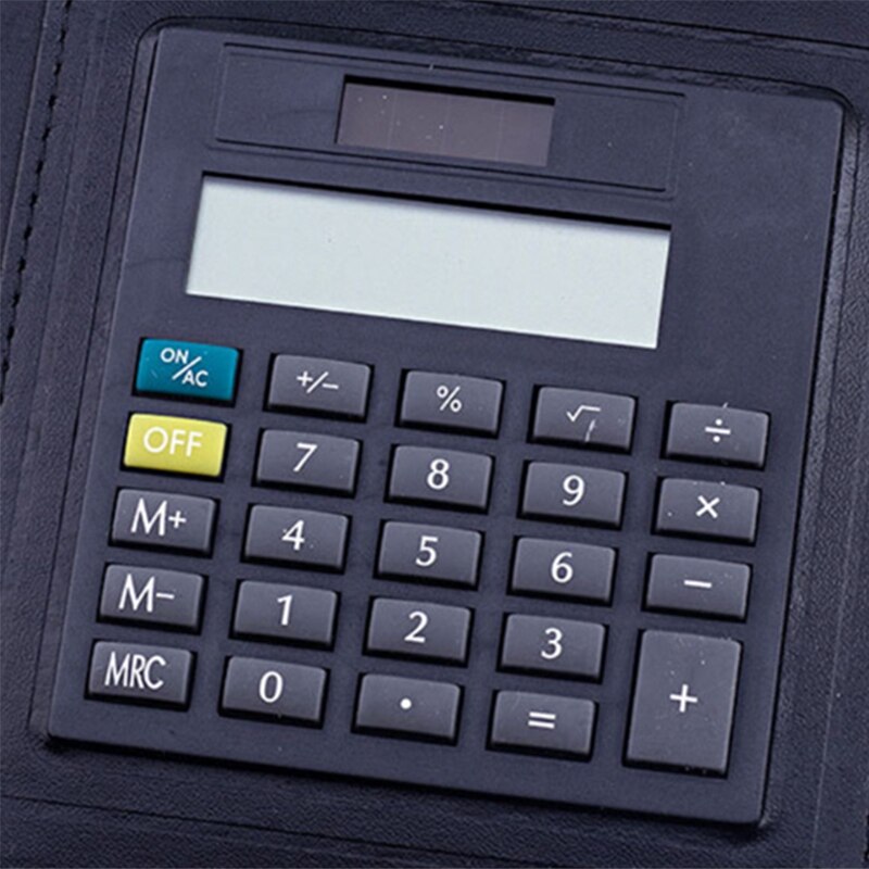 A5 Padfolio with Calculator Zipper Binder Notebook... – Grandado