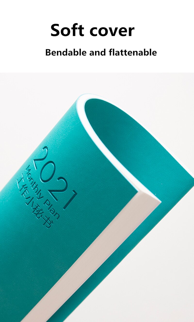 A5 Leather Surface Diary Book Agenda Daily Weekly ... – Grandado