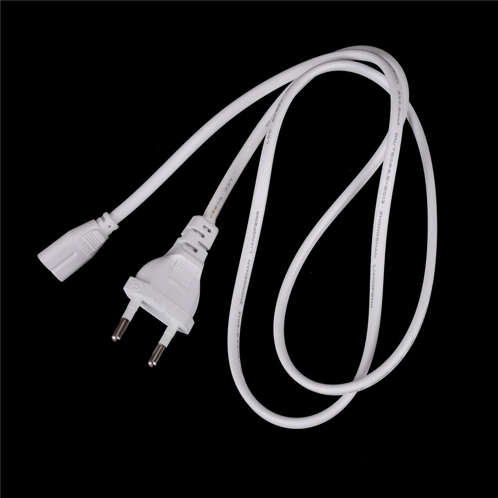 White 1M 2-prong Power Cord EU European Port AC Po... – Grandado