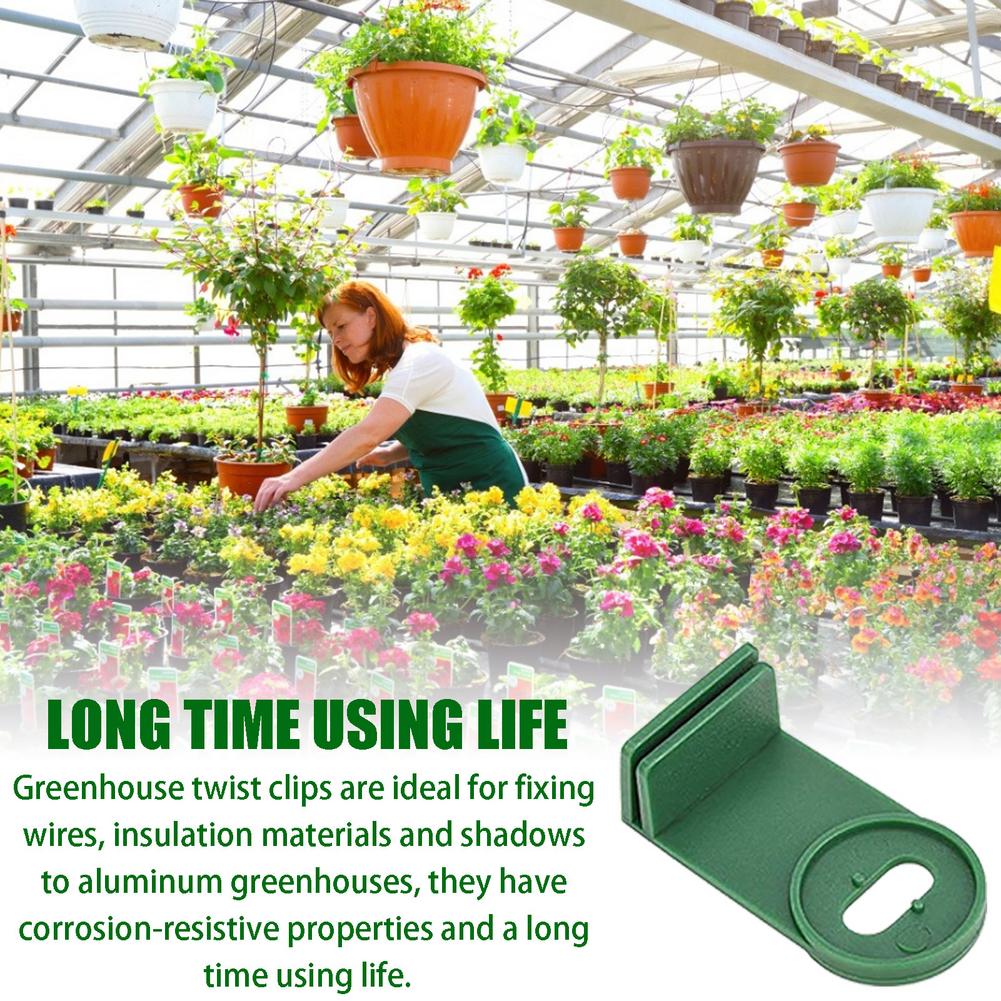 Greenhouse Fixing Clips Plastic Greenhouse Twist C... – Grandado