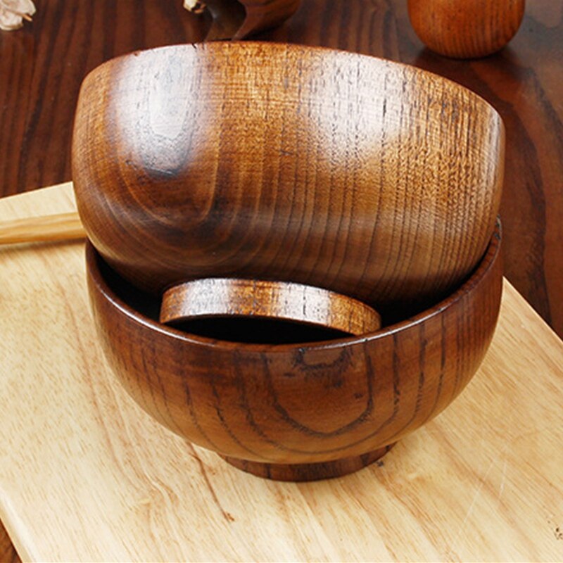 2-PCS Handmade Wood Bowl Natural Log Wooden Bowls ... – Grandado