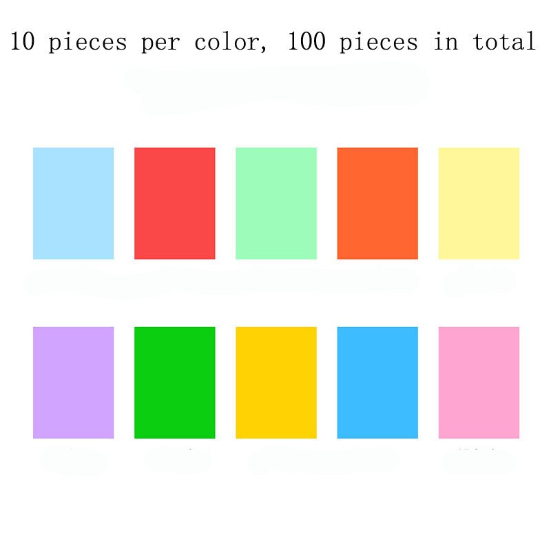 Pure wood pulp 70gA4 color printing paper children... – Grandado