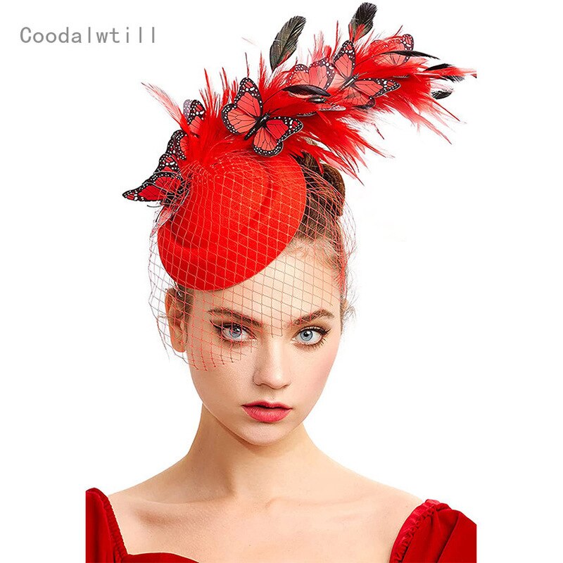 Bride Fascinator Hats For Weddings Accessories Wom... – Grandado