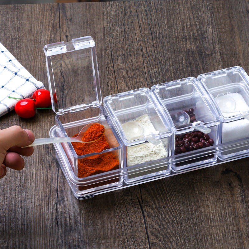 3/4 stk klar tempero krydder krydderboks stativ kr... – Grandado