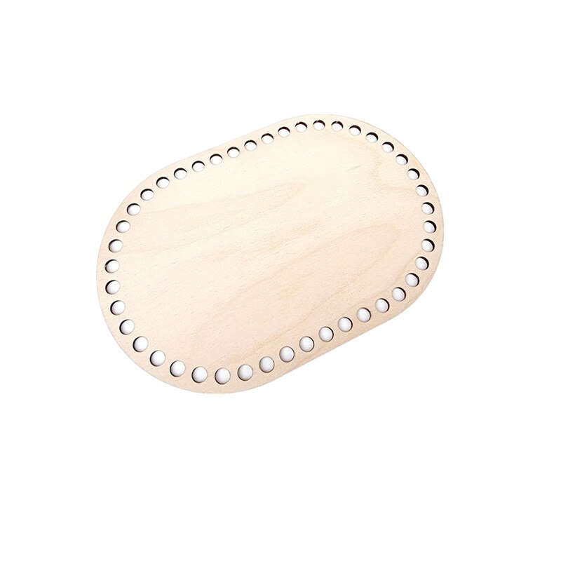 Wide rounded rectangle wooden base for crochet bas... – Vicedeal