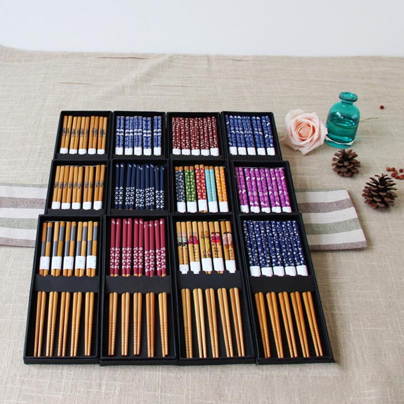 Vintage Handmade Natural Bamboo Chopsticks Sushi K... – Grandado