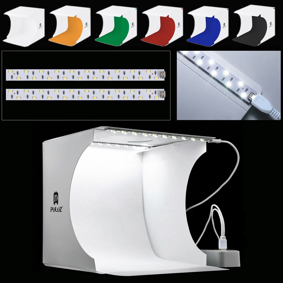 PULUZ 8.7 Inch USB Portable Lightbox LED Desktop P... – Vicedeal