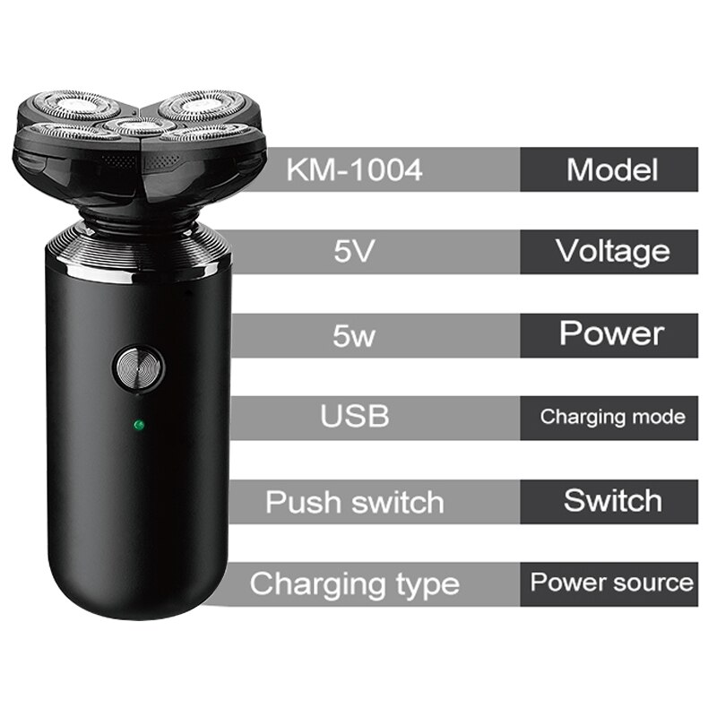 5in1 wet dry facial electric shaver for men electr... – Grandado