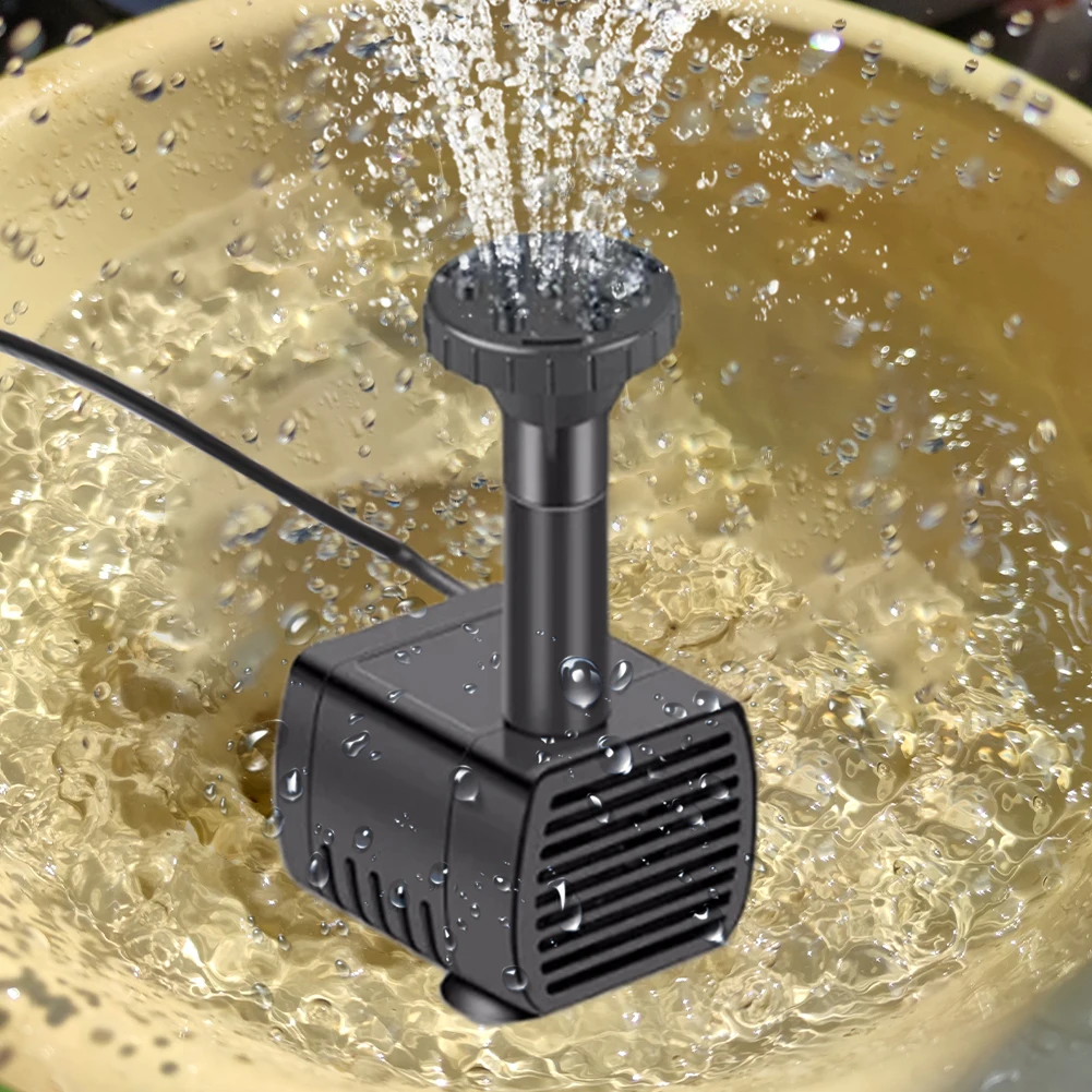 Solcellsdriven vattenfontänpump med munstycken sol... – Vicedeal