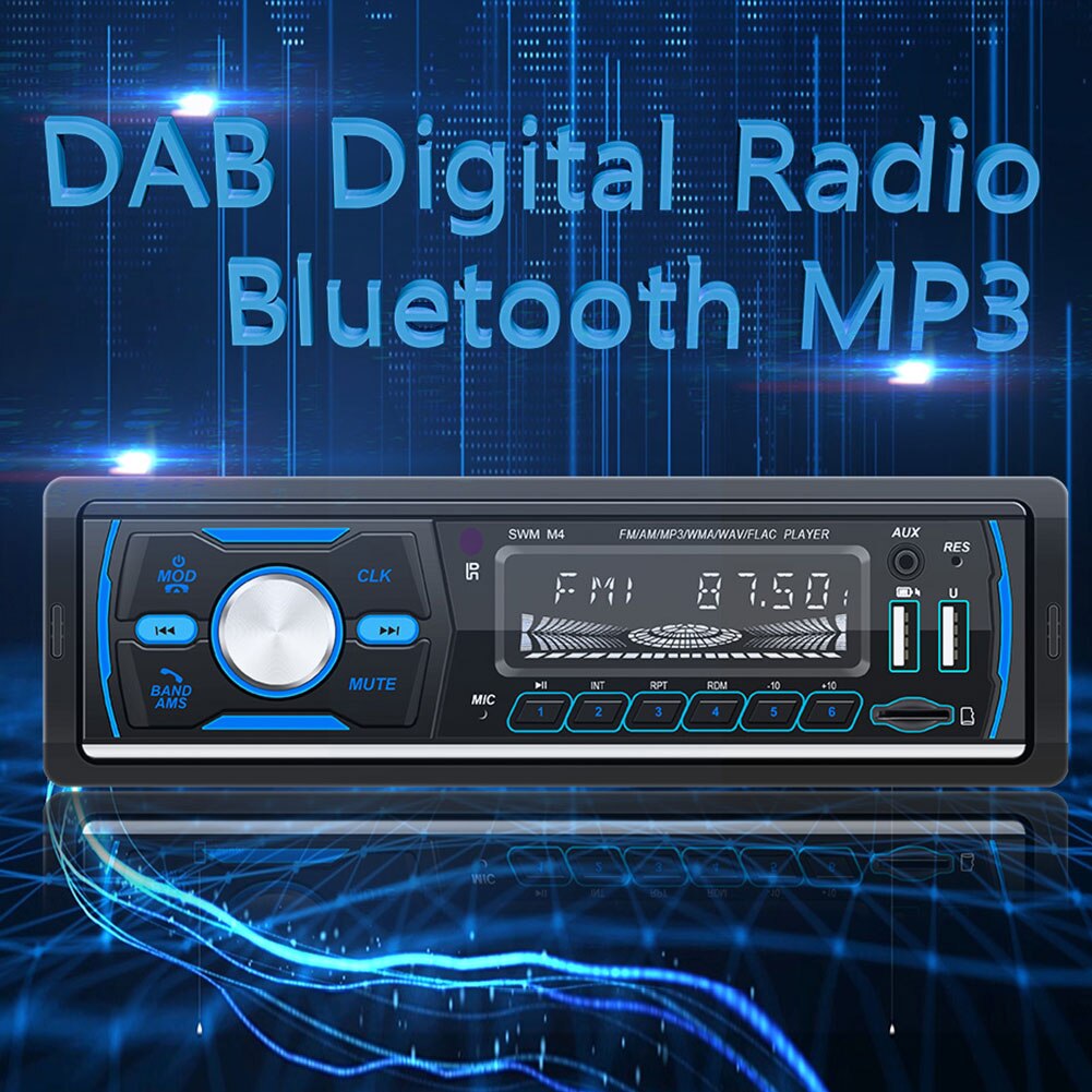 MP4 MP3 Player TF USB Disk FM AM RDS DAB1 DIN Car ... – Grandado