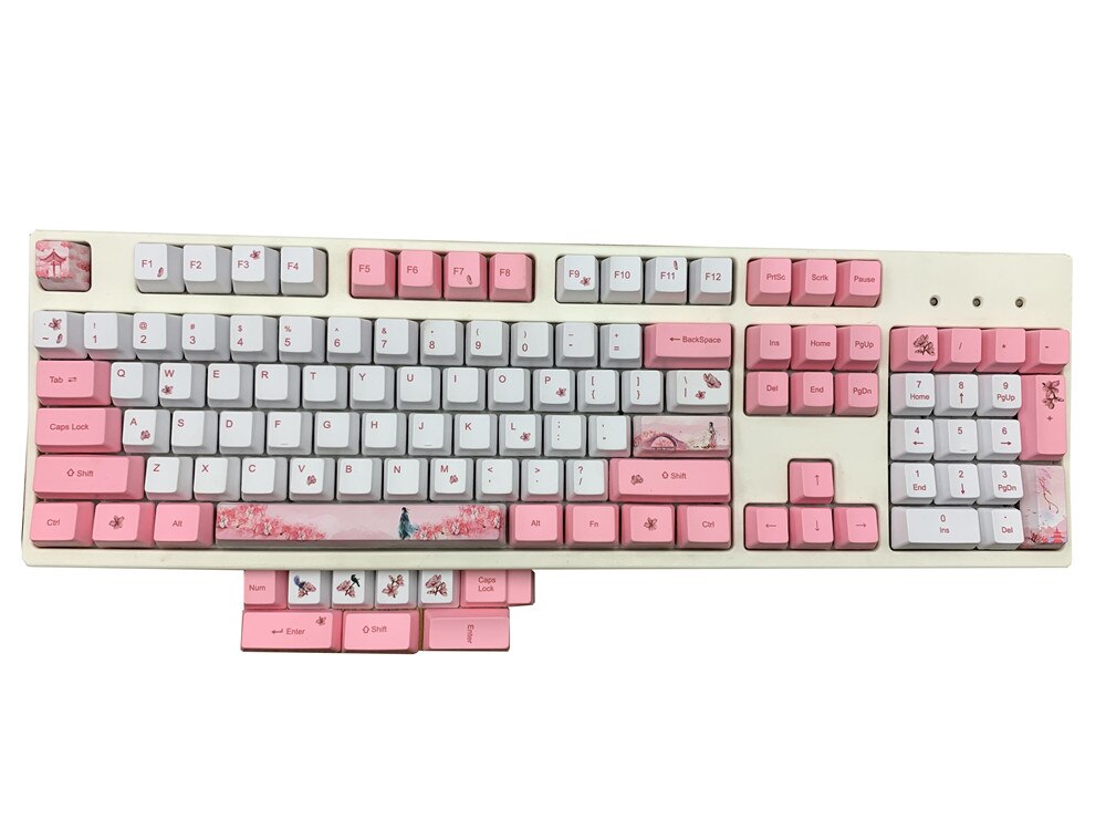 Sakura OEM PBT Keycaps Full Set Mechanical Keyboard Keycaps PBT Dye ...