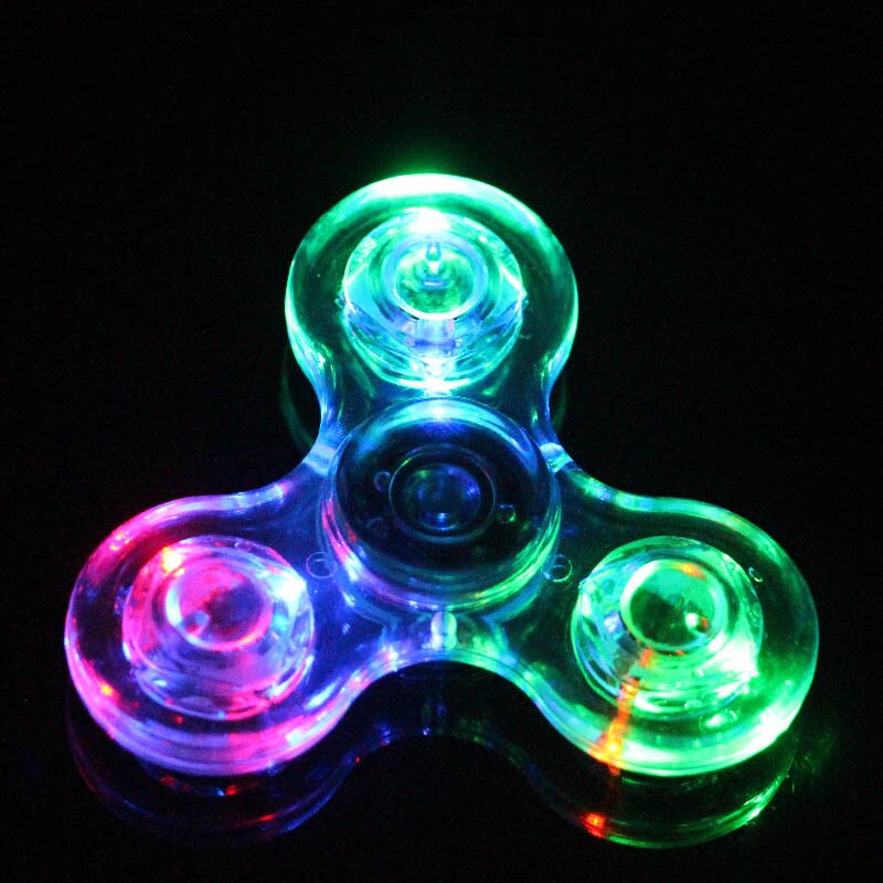 Luminous LED Fidget Spinner Transparent LED Flash ... – Grandado