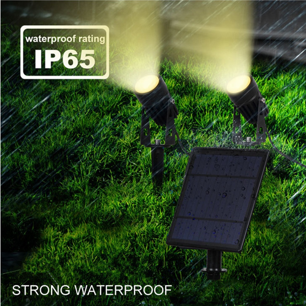 Solar Spotlight Waterproof IP65 Solar Powered LED ... – Grandado