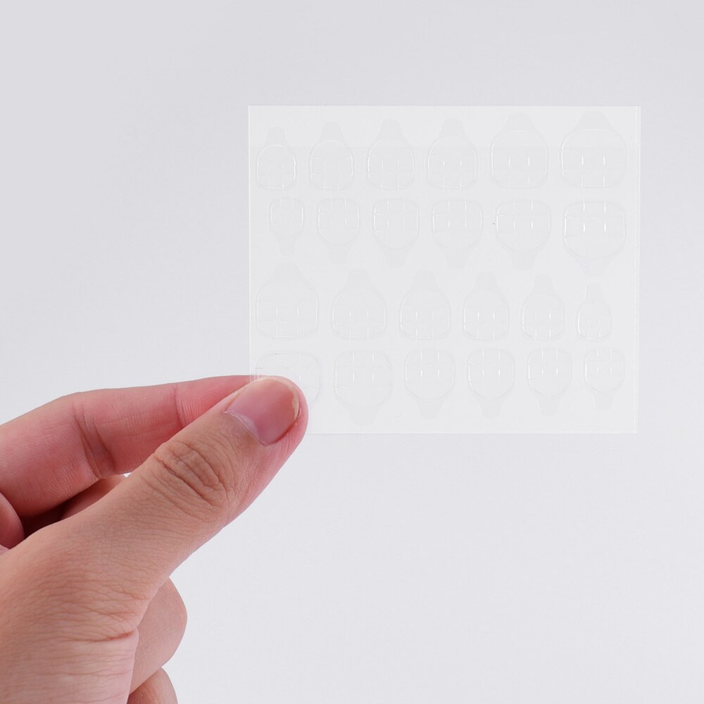 20 Sheets Nail Art Lijm Sticker Dubbelzijdig Valse... – Vicedeal