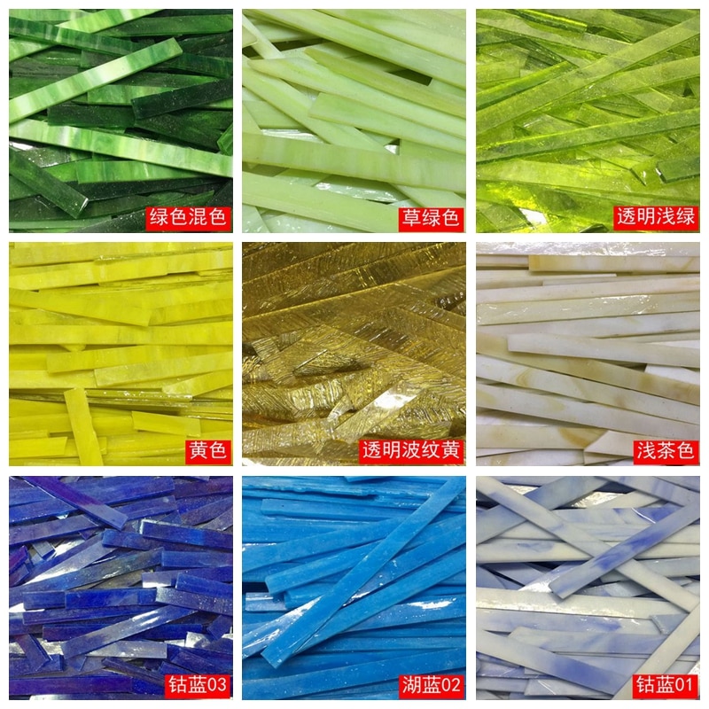 200g DIY Multicolor Mosaic Inlay Tiles Wall Handma... – Grandado