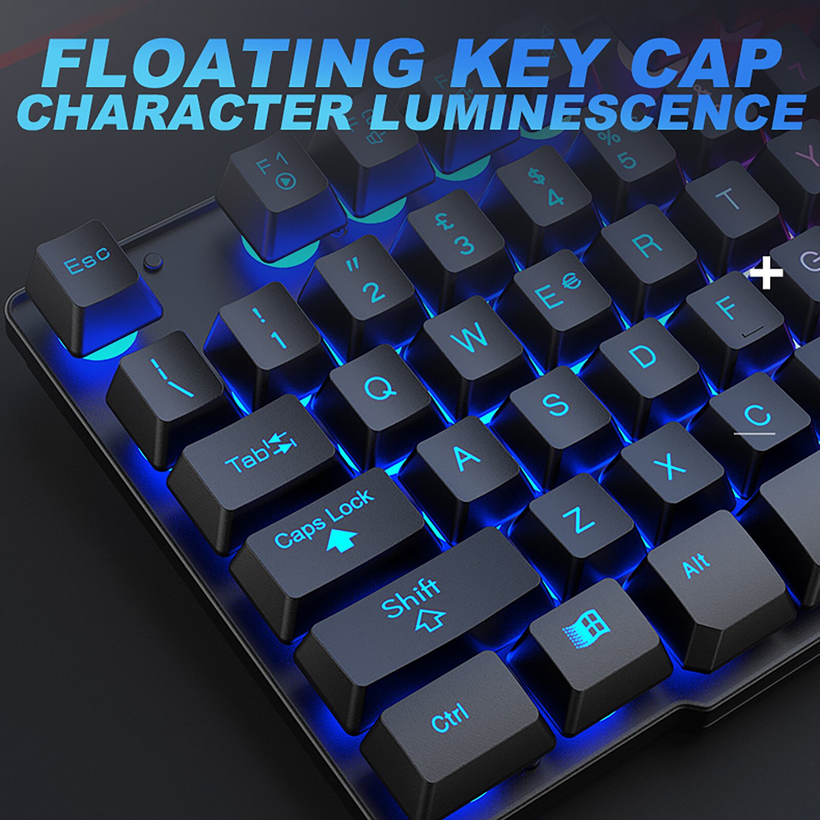 Keyboard Mouse Combo T13 Rainbow Backlight Usb Erg Grandado