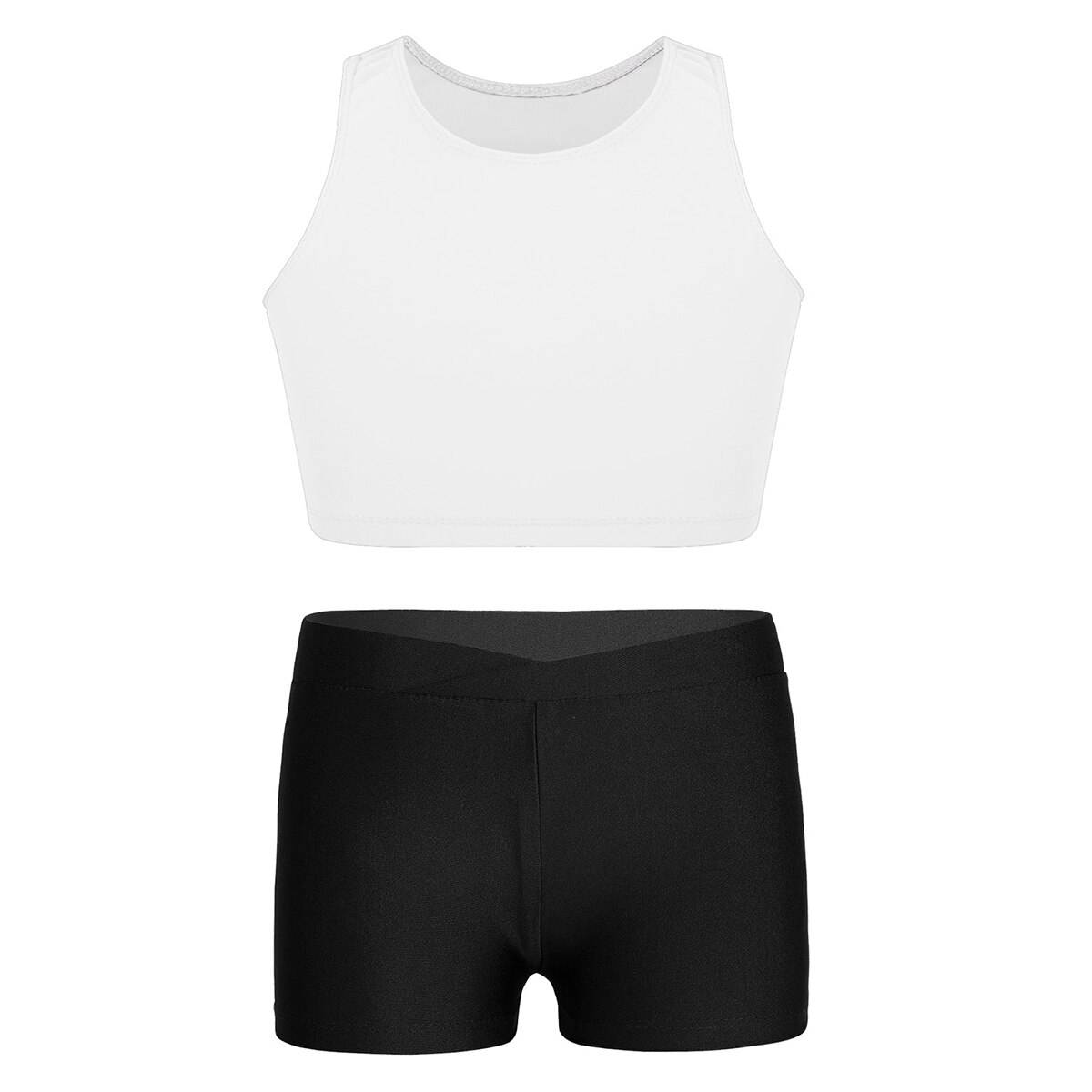 Kids Girls Sportswear Outfit Solid Color Workout G... – Grandado