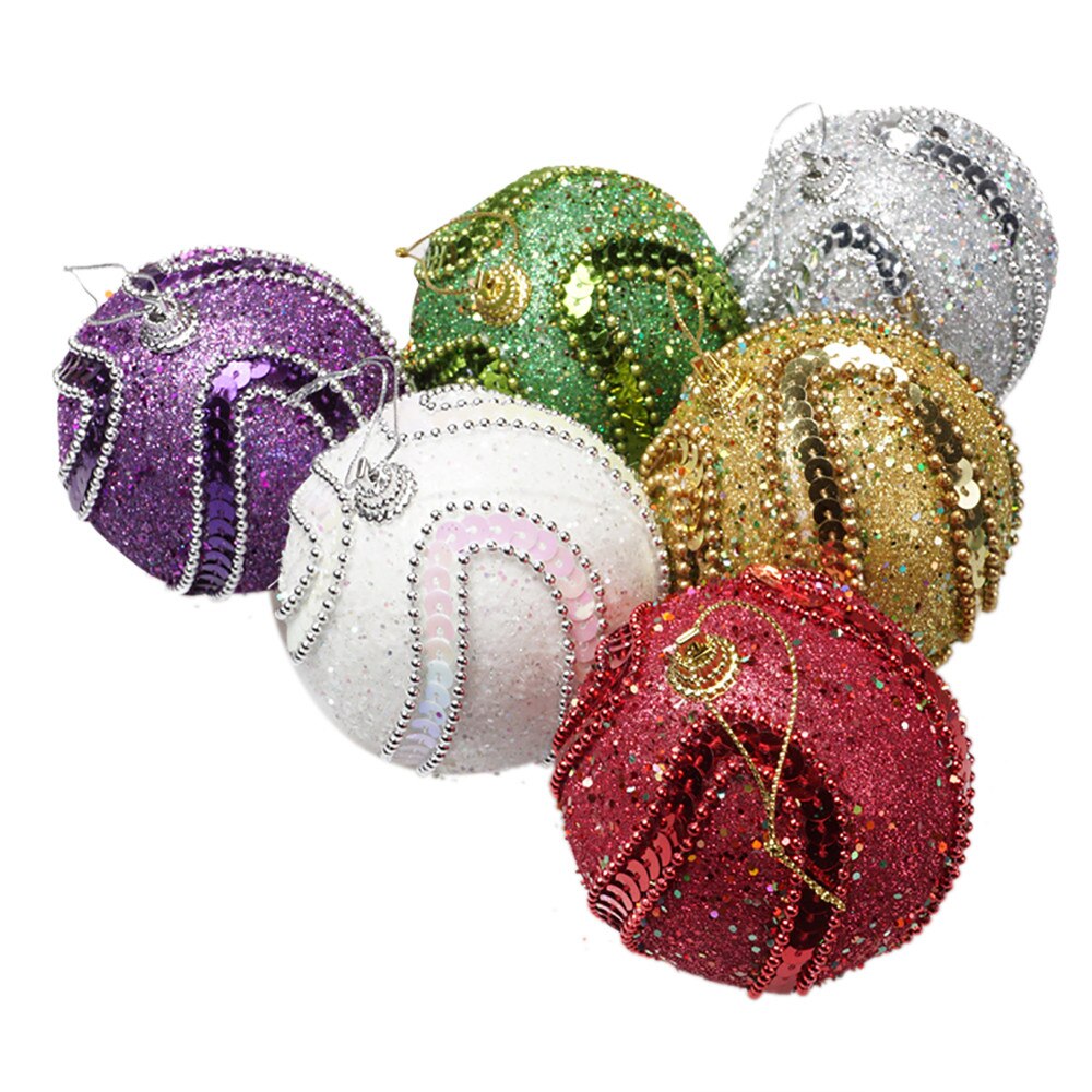 Christmas Rhinestone Glitter Baubles Balls Xmas Tr... – Vicedeal