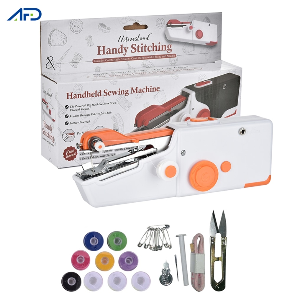 Oranje Mini Hand Naaimachine Draagbare Handwerken ... – Grandado