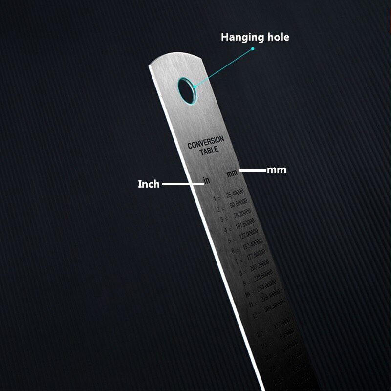 Deli 15cm Stainless Steel Metal Straight Ruler MM ... – Grandado