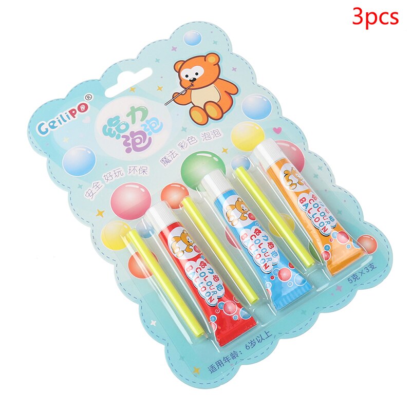 3pcs/set Magic Bubble Glue Toy Blowing Colorful Bu... – Grandado