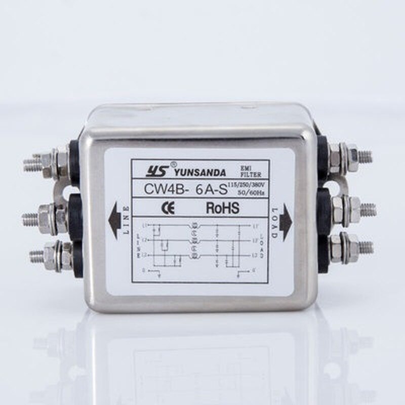 CW4B Power Filter 3 Phase Connector CW4B-6A-S CW4B... – Grandado