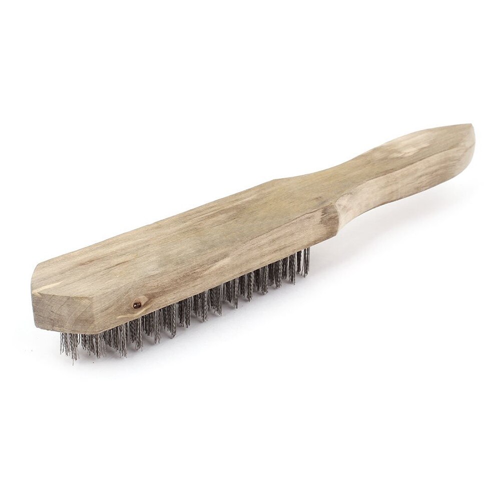 27.4cm Long Wooden Handle metal Wire Cleaning Brus... – Grandado
