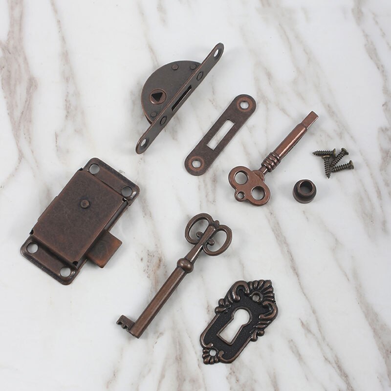 1Set Vintage Drawer Lock With Key Cabinet Latch Du... – Vicedeal