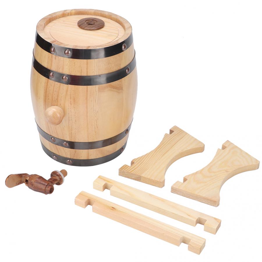 Beer Barrel 1.5L Household Mini Pine Wood Beer Bar... – Grandado