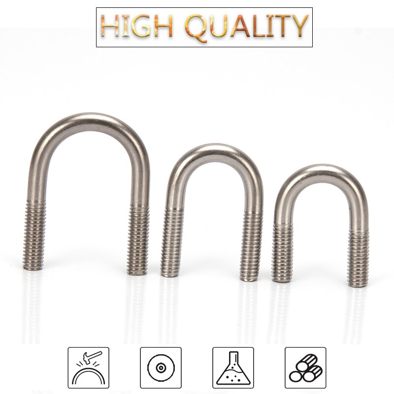 Stainless Steel 304 U-shaped Bolt M6 M8 U Style Sc... – Grandado