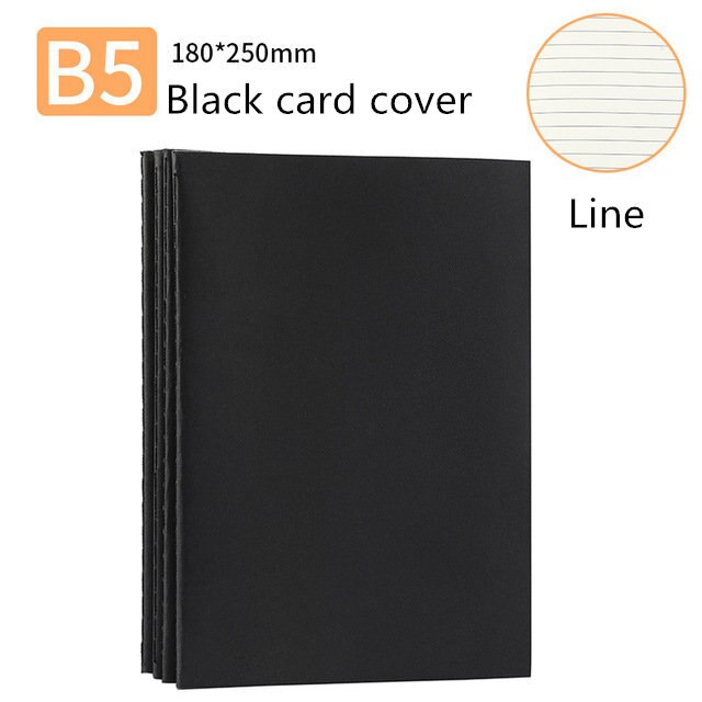 Journal Kawaii A5 B5 Kraft Paper-Black Card DIY No... – Vicedeal