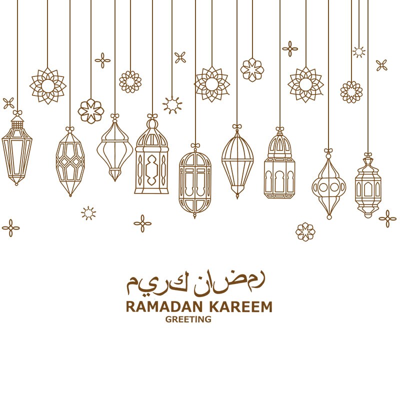 1set Ramadan Window Sticker Eid Mubarak Decor Lant... – Grandado