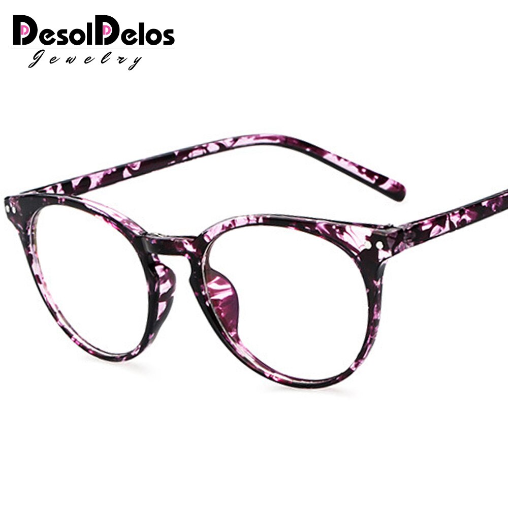 Retro men's glasses frame plain women's eyeglasses... – Grandado