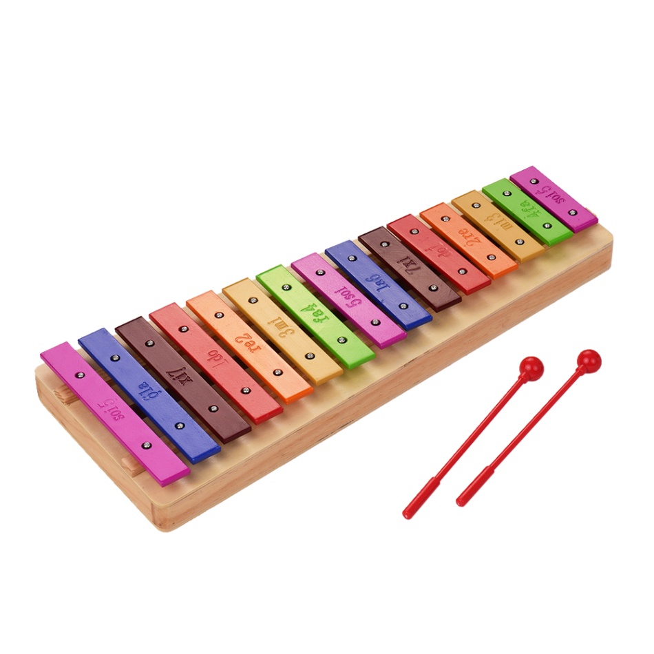 Beginner 15-Note Xylophone Glockenspiel Wooden Bas... – Grandado