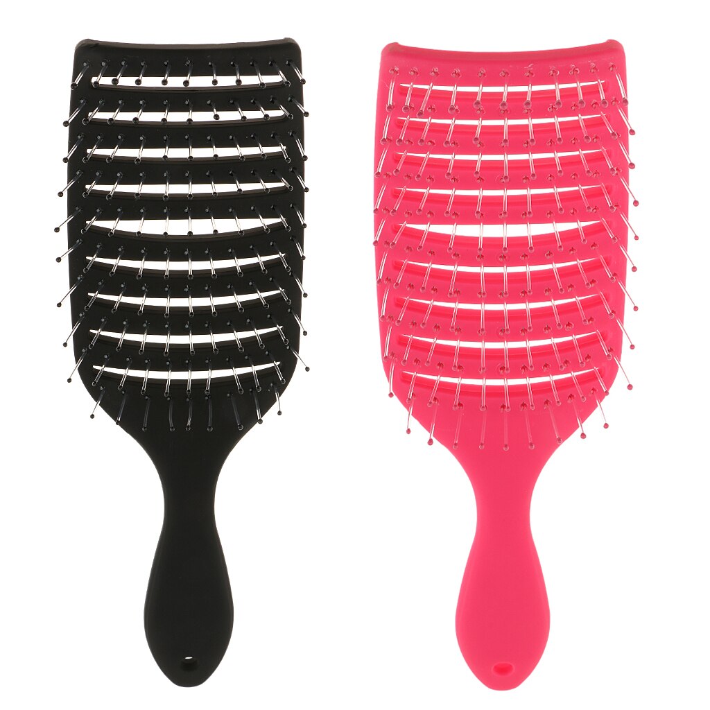 2 Colors Anti-static Detangling Handle Comb Salon ... – Grandado