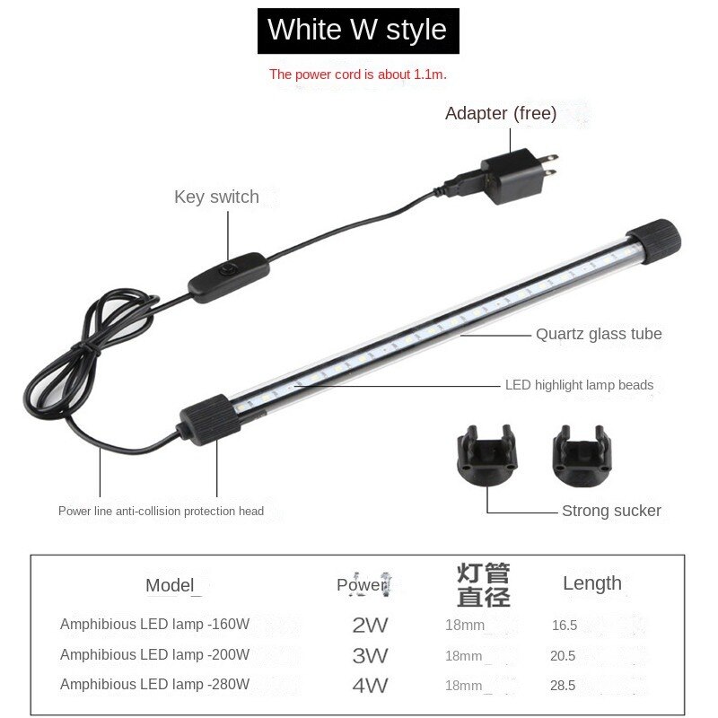 SUNSUN aquarium diving lights color changing / red... – Grandado