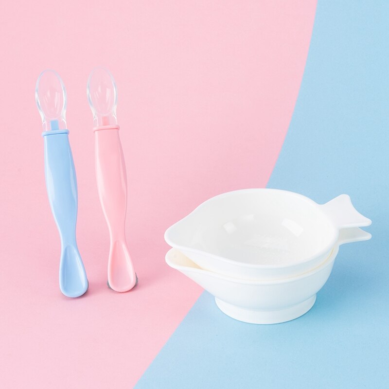 Baby Bowl Set Training Bowl Spoon eco friendly Tab... – Vicedeal