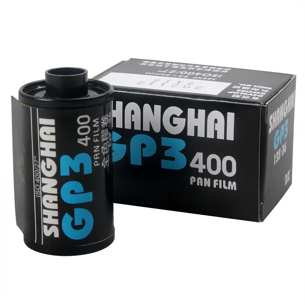 Shanghai GP3 36EXP 135/35mm Roll Film ISO 400 Blac... – Grandado