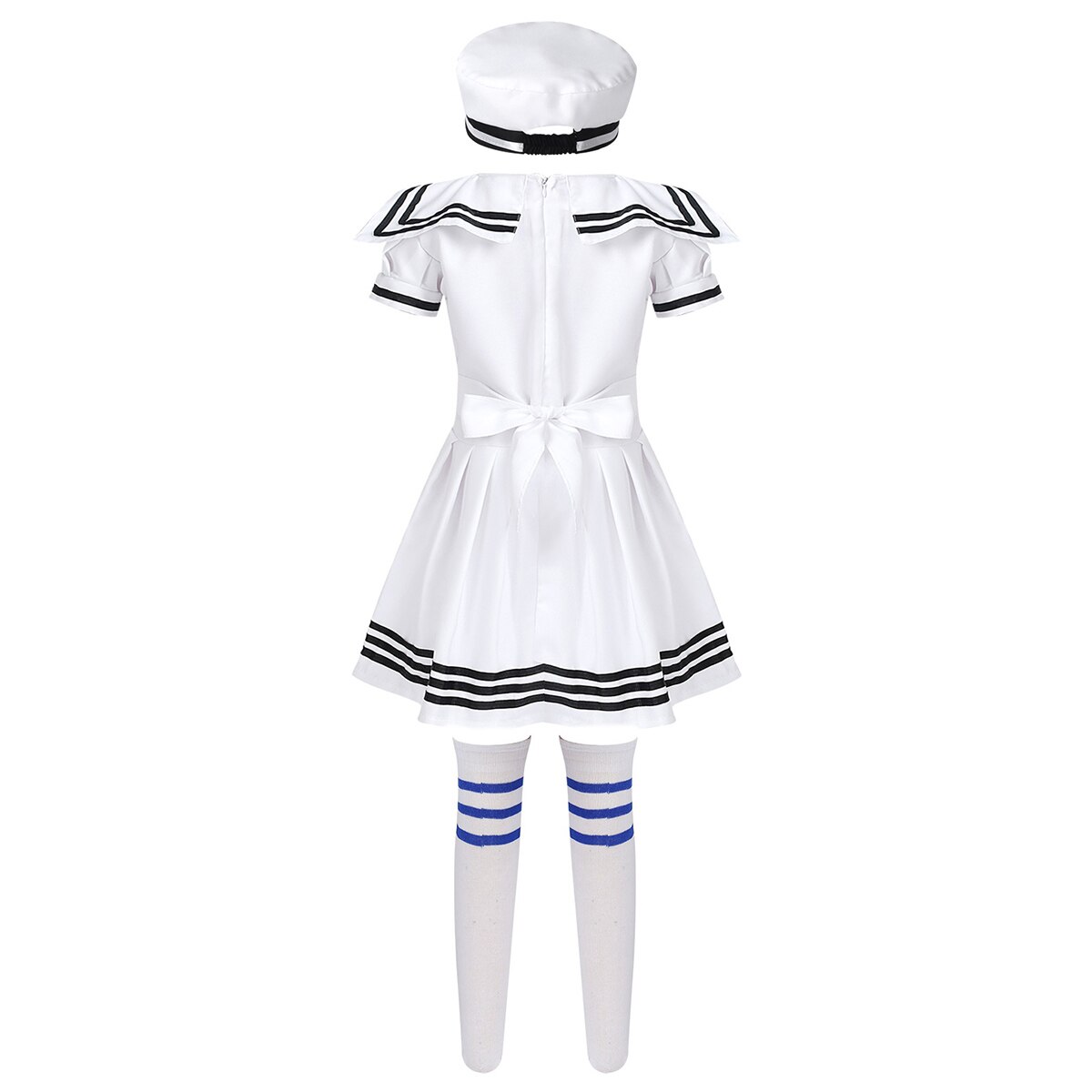 Kids Girls Navy Sailor Uniform Cosplay Costume Chi... – Grandado