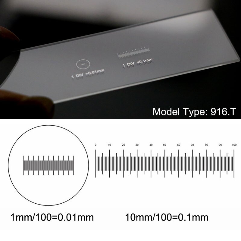 Microscope Stage Micrometer Slide Optical Glass Me... – Vicedeal