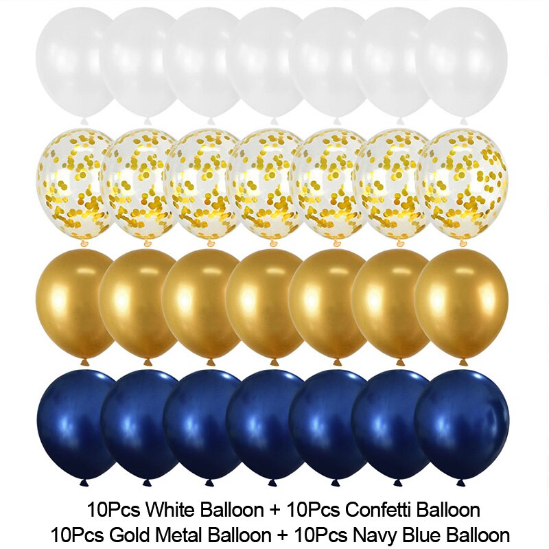 40pcs Navy Blue Balloon Set Wedding Kids Birthday ... – Grandado